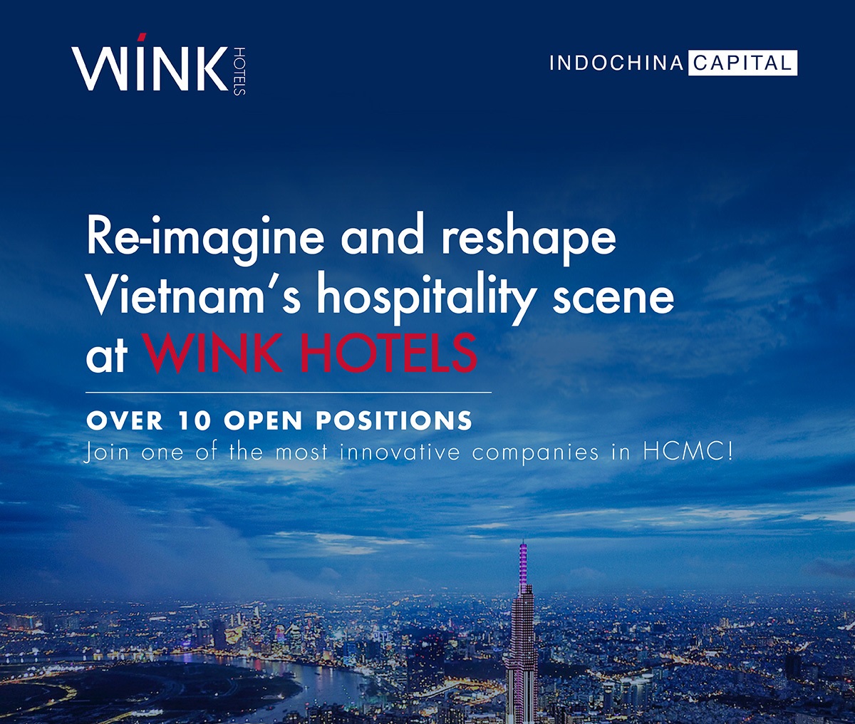 Open positions at Wink Hotels | Indochina Capital